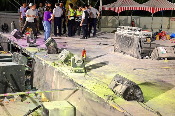 《TAIPEI TIMES 焦點》 Stage lights caused park fire: report - 焦點 - 自由時報電子報