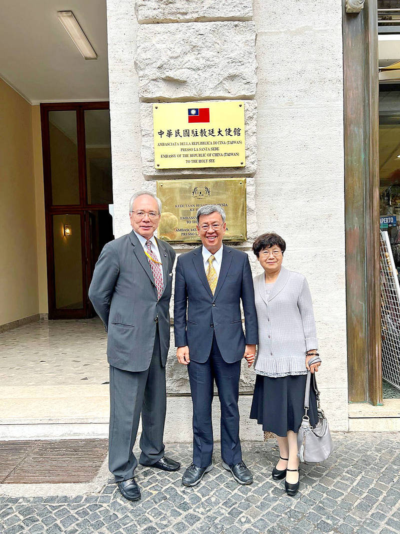 《TAIPEI TIMES》 Ex-VP in Holy See as Tsai’s special envoy - 焦點 - 自由時報電子報