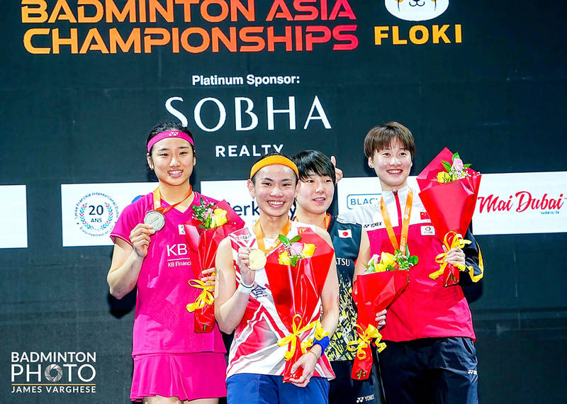 《TAIPEI TIMES》 Tai and Lee win gold in badminton, gymnastics - 焦點 - 自由時報電子報