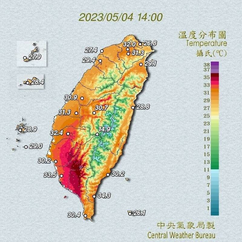 明天「熱到發紫」！南高屏飆38度 週末留意梅雨季首波雨彈 - 生活 - 自由時報電子報