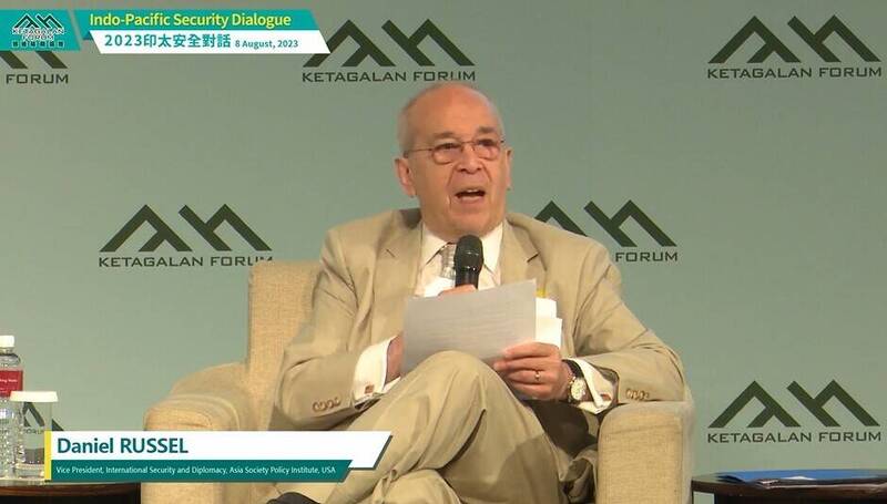 前美亞太助卿羅素：台灣已建立「不對稱外交防禦」價值 - 政治 - 自由時報電子報