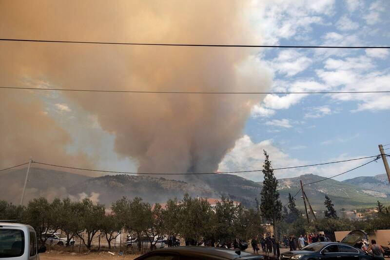 希臘野火連燒9天已知20死 居民擴大撤離 - 國際 - 自由時報電子報