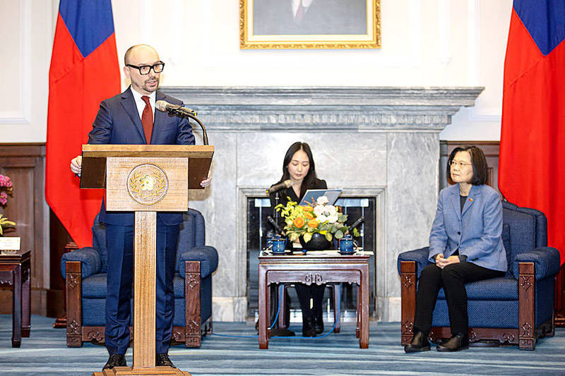 《TAIPEI TIMES》 Lithuanian MPs’ visit a show of support: Tsai - 焦點 - 自由時報電子報