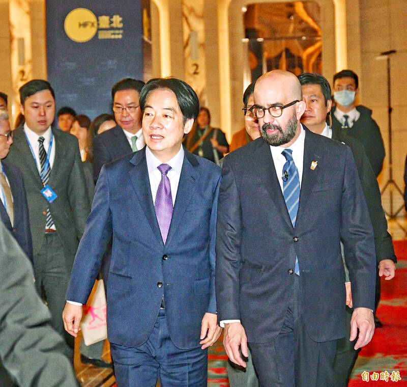 《TAIPEI TIMES》 Democracies must band together: Lai - 焦點 - 自由時報電子報