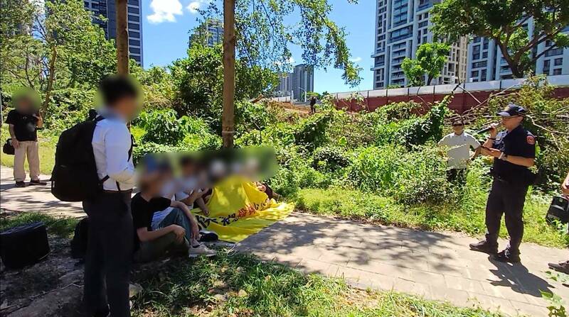 新北淡水公七公園抗議施工9人被移送 淡水警分局說明原委 - 社會 - 自由時報電子報