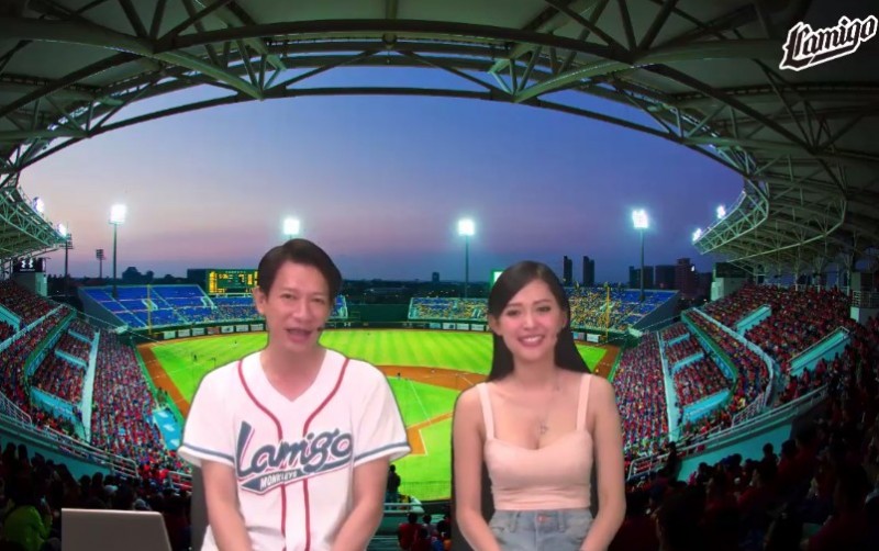 中職》Lamigo TV正妹相伴 網友：展元不安分 - 自由體育