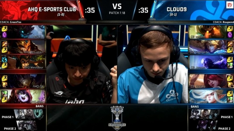 LOL世界賽》ahq遭北美C9擊敗 兩隊戰績同為1勝1敗 - 自由體育