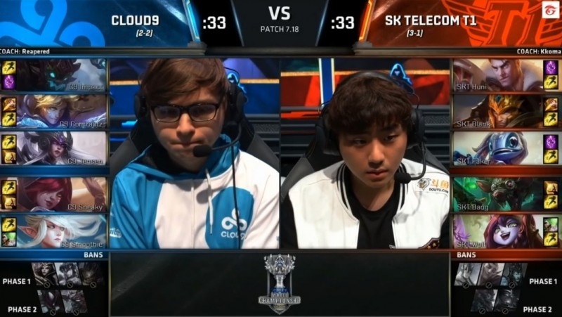 LOL世界賽》ahq、EDG慘遭淘汰 SKT與C9攜手挺進八強 - 自由體育