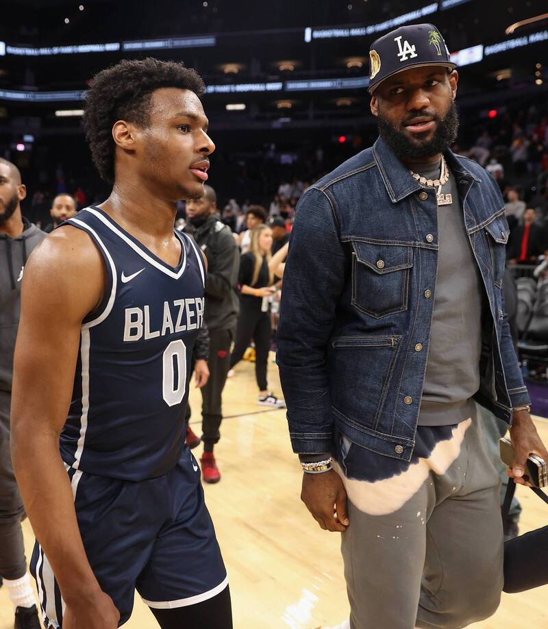 NBA》選布朗尼送詹皇！ 詹姆斯：最後一年想與兒子一起打球 - 自由體育
