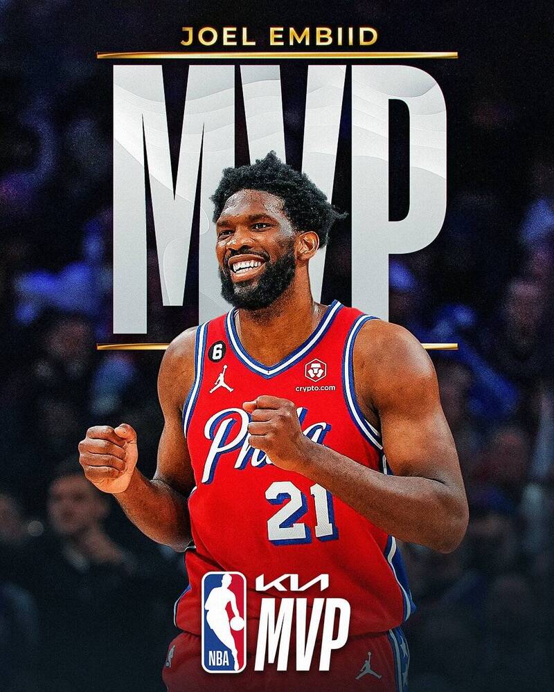 NBA》中斷約基奇3連霸美夢！ 七六人恩比德首獲年度MVP - 自由體育