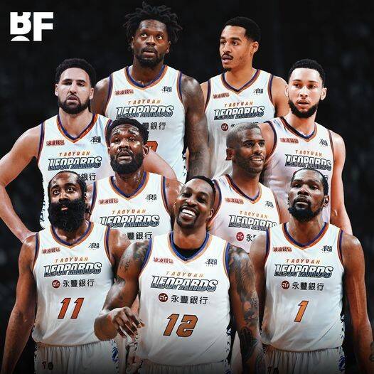 T1》 魔獸台灣超級戰隊！美媒搞笑八大NBA球星披雲豹戰袍合成圖 - 自由體育