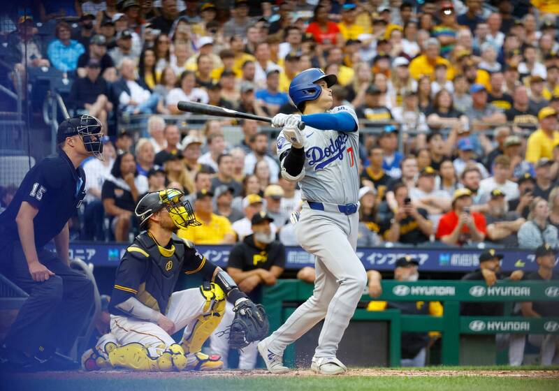 MLB》大谷翔平砲轟161KM火球！ 道奇主帥絕讚：他是首屈一指的打者 - 自由體育