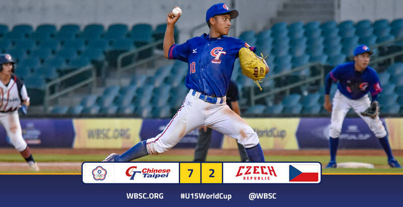 U15世界盃》黃天賜中繼5.1局飆6K 台灣大勝捷克2連勝進複賽（影音） - 自由體育